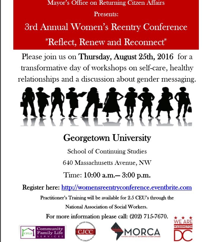 Mayor’s Office on Returning Citizen Affairs Women’s Reentry Conference ...